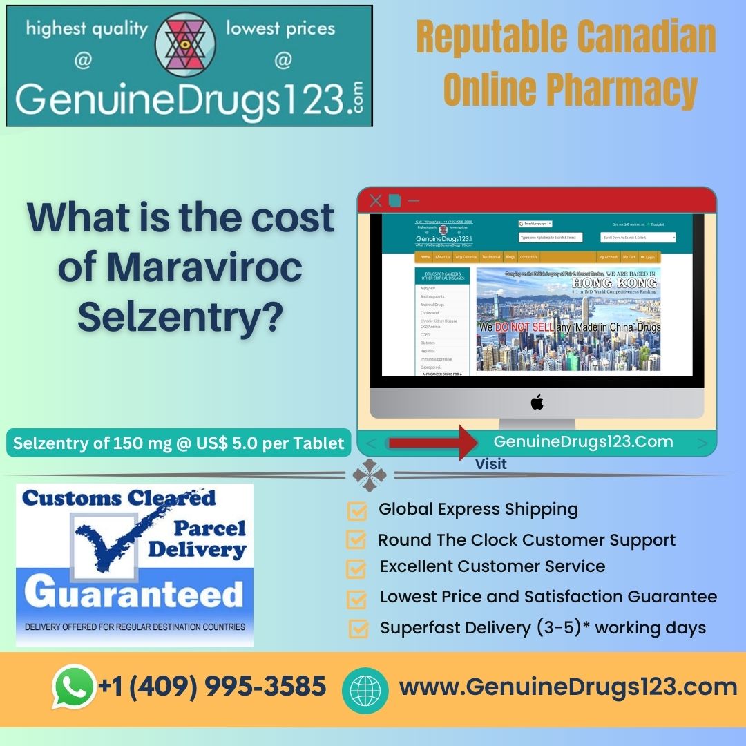 What is the cost of Maraviroc Selzentry? – BentaMan